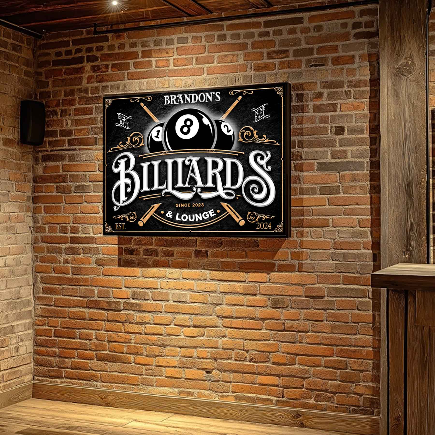 12 Fun Ways to Decorate With Billiard Room Decor and Media Center Sign ...