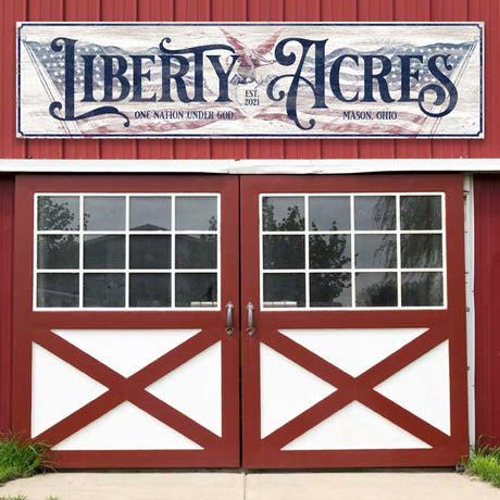 Barn Signs, Large Barn Signs, Metal Barn Signs, Exterior Metal Signs ...