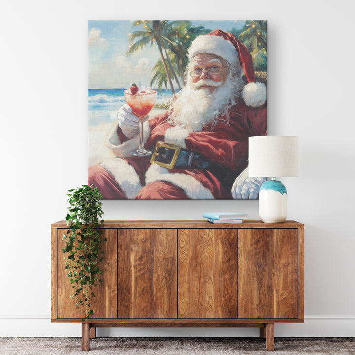 Coastal Santa Art, Santa Art Print, Santa Clause Art – Tailor Made ...