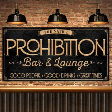 Prohibition Era Bar Sign - Unique Speakeasy Décor – Tailor Made Rooms ...