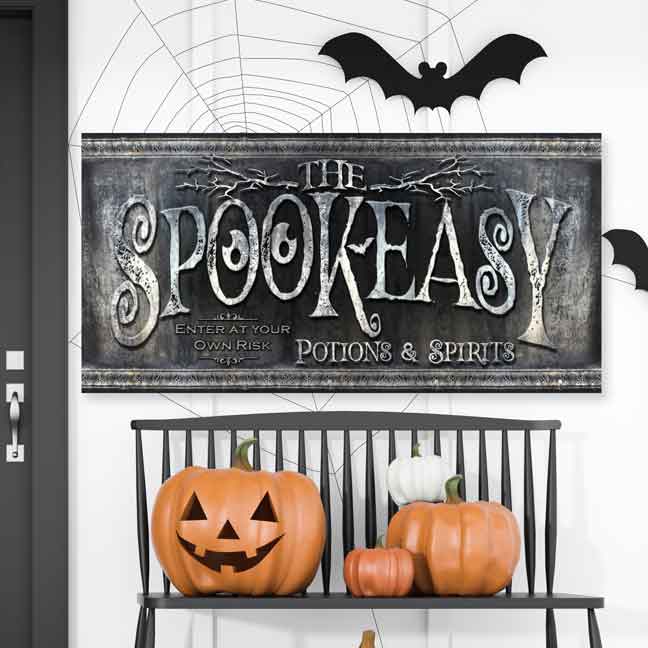 Spookeasy Halloween Wall Decor Sign, Speakeasy Sign, – Tailor Made ...