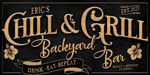 Custom Outdoor Bar & Grill Signs For The Pitmaster – Tailor Made Rooms ...