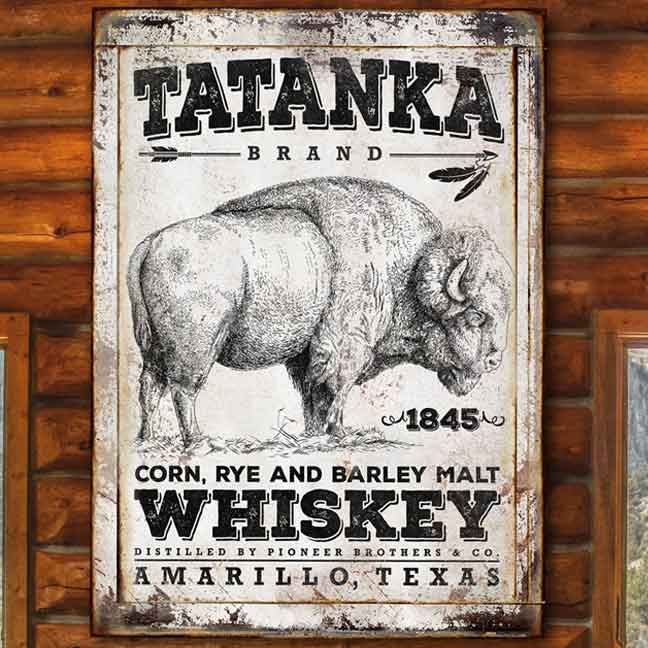 Buffalo Whiskey Sign - Distinctive Rustic Decor – Tailor Made Rooms ...