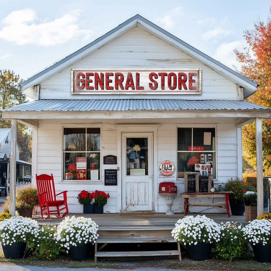 Rustic Metal General Store Signage with Americana Charm – Tailor Made ...
