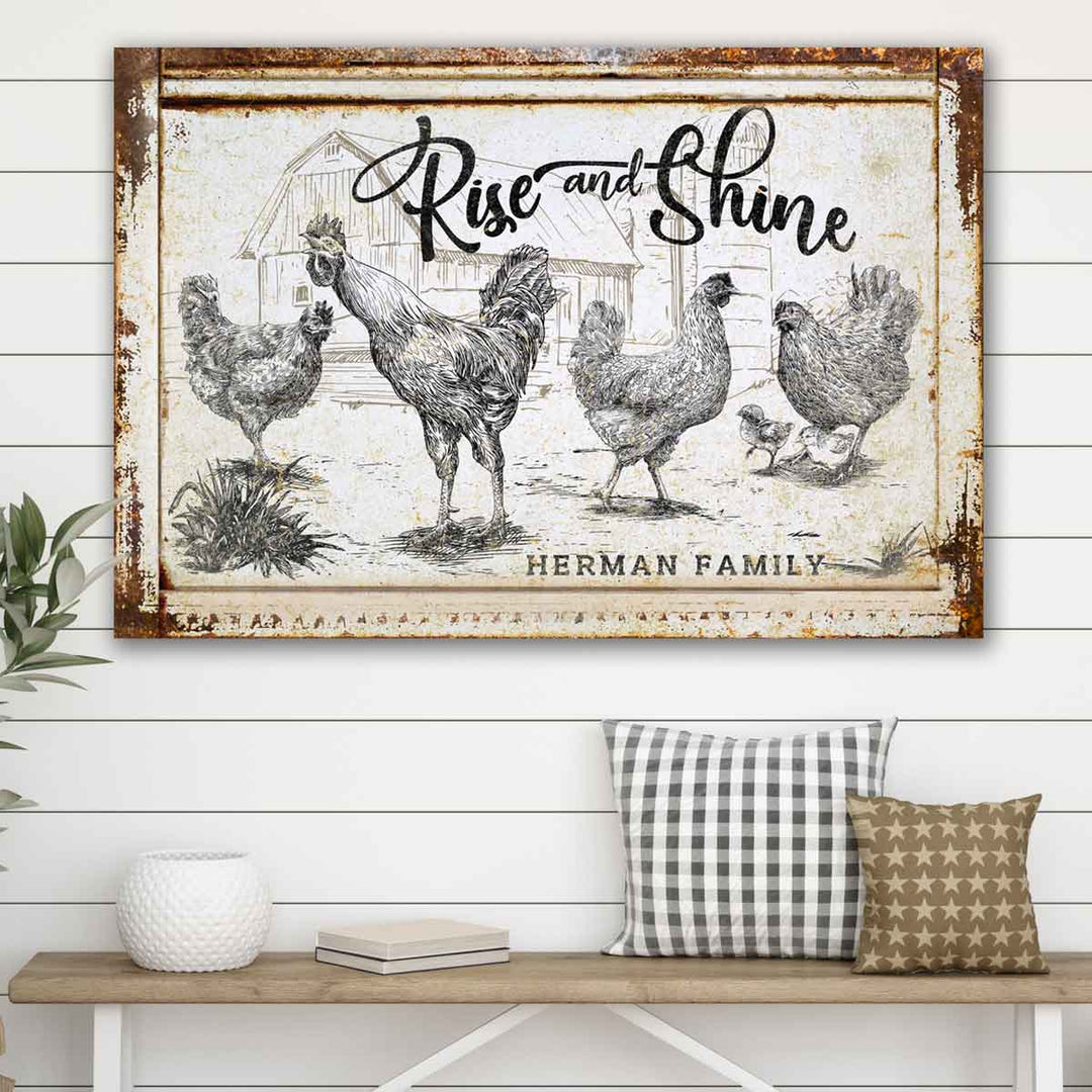 Chicken Decor, Chicken Art, Rooster Decor, Rustic Sign – Tailor Made ...