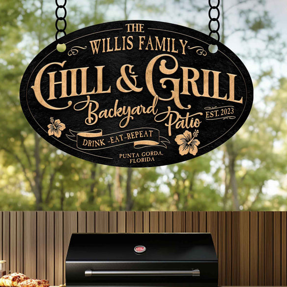 Custom Outdoor Bar & Grill Signs For The Pitmaster – Tailor Made Rooms ...