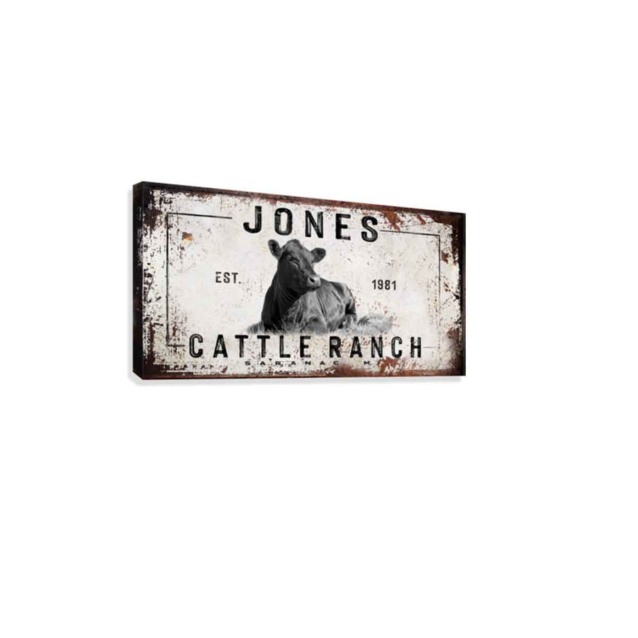Cattle Ranch Sign, Cow Decor, Farmhouse Wall Decor, Cattle Decor ...