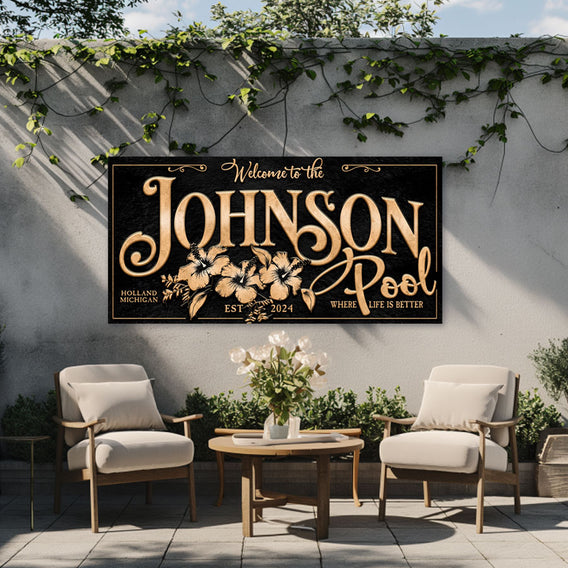 Custom Pool Signs - Dive into Personalization – Tailor Made Rooms Home ...