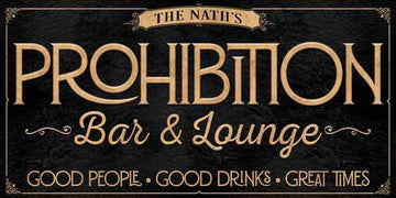 Prohibition Era Bar Sign - Unique Speakeasy Décor – Tailor Made Rooms ...