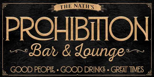 Prohibition Era Bar Sign - Unique Speakeasy Décor – Tailor Made Rooms ...