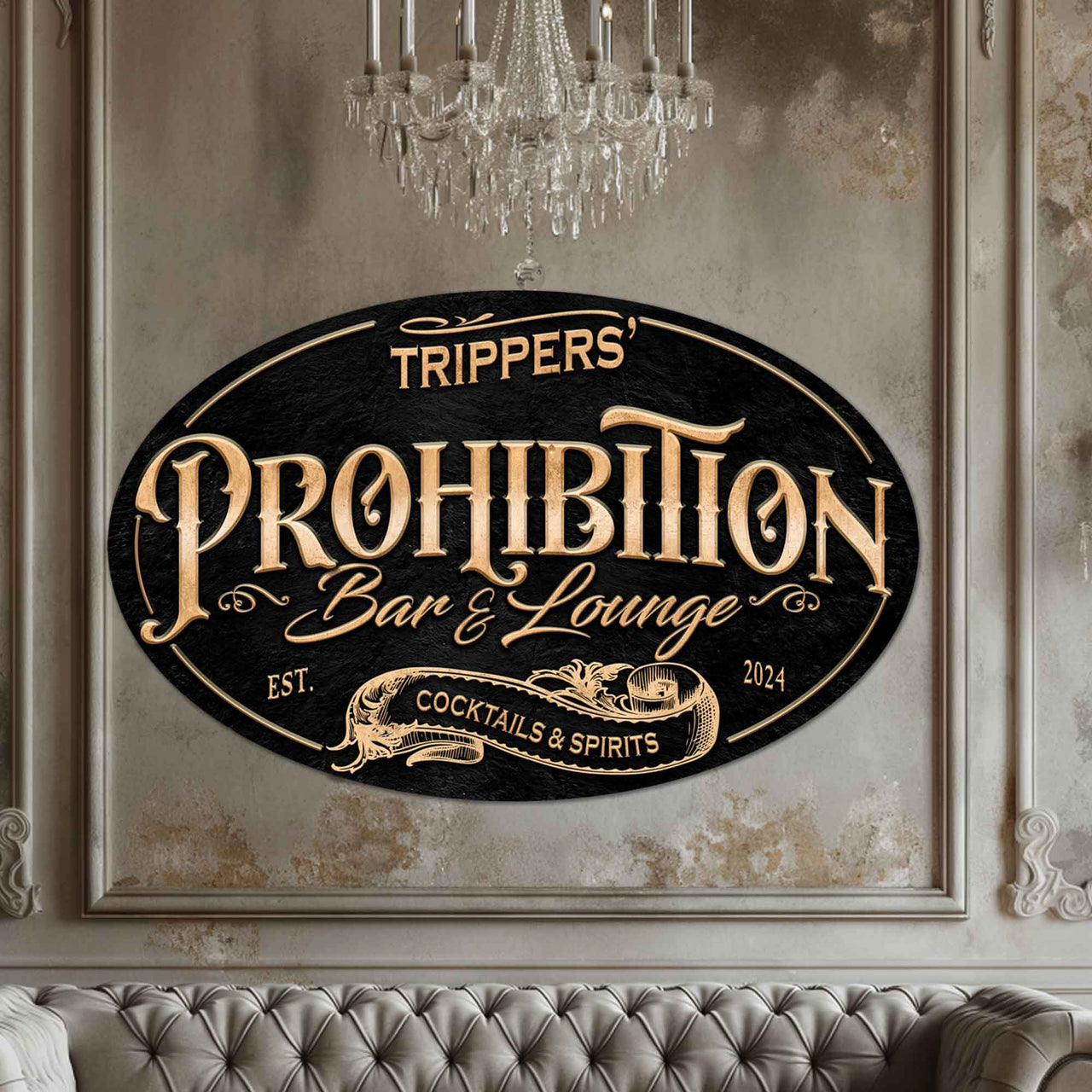 Speakeasy Decor - Vintage Bourbon & Prohibition Signs – Tailor Made ...