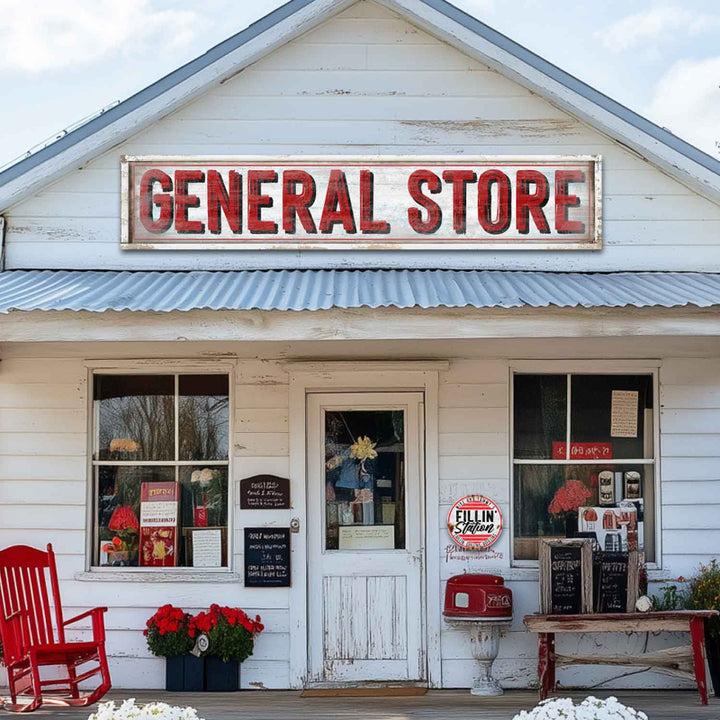 Rustic Metal General Store Signage with Americana Charm – Tailor Made ...