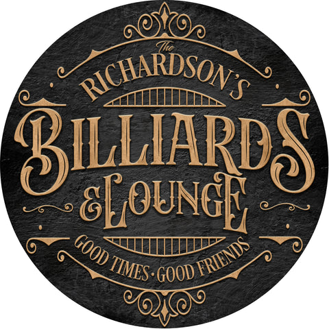 Custom Billiards Signs & Personalized Pool Hall Decor – Tailor Made ...