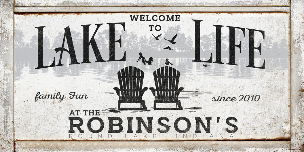 Personalized Lake House Signs - Your Oasis – Tailor Made Rooms Home Decor