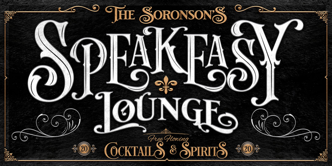 1920s Speakeasy Bar Signs - Authentic Décor Accents – Tailor Made Rooms ...