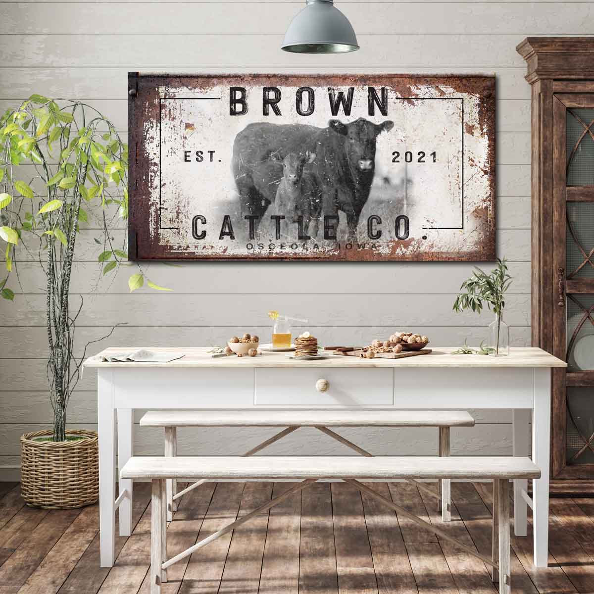 Large Painted Farmhouse Signs