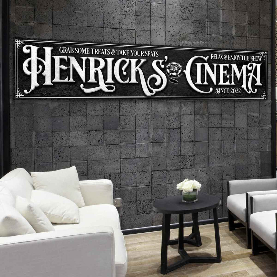 Custom Home Theater Sign, Movie Theater Sign, Theater Sign, Cinema ...