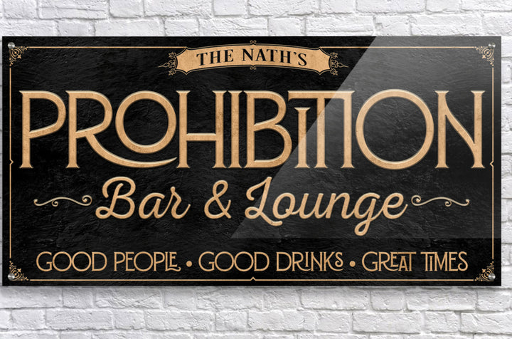 Prohibition Era Bar Sign - Unique Speakeasy Décor – Tailor Made Rooms ...