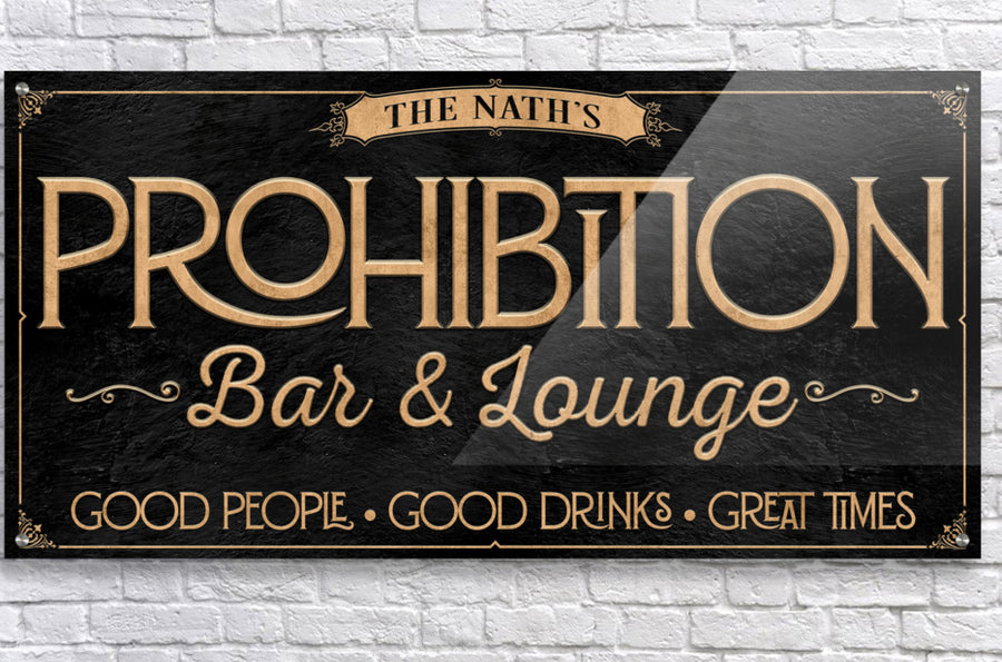 Prohibition Era Bar Sign - Unique Speakeasy Décor – Tailor Made Rooms ...