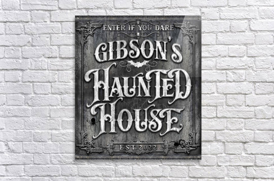 Personalized Haunted House Halloween Wall Sign – Tailor Made Rooms Home ...