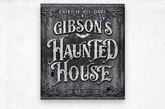 Personalized Haunted House Halloween Wall Sign – Tailor Made Rooms Home ...